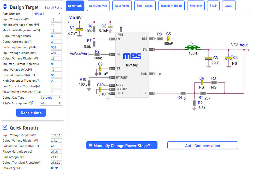 【DCDC设计】第一次试用 - 仿真工具和GUI - MPS技术论坛