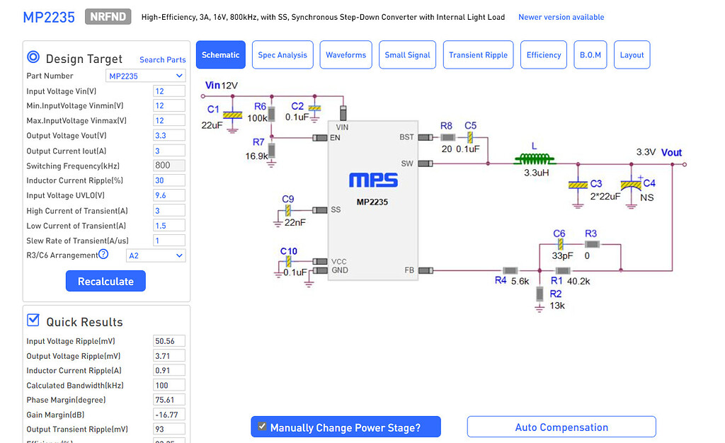 【MPS探索营+第二站】我的DC-DC在线设计工具使用感受 - 电池管理 - MPS技术论坛