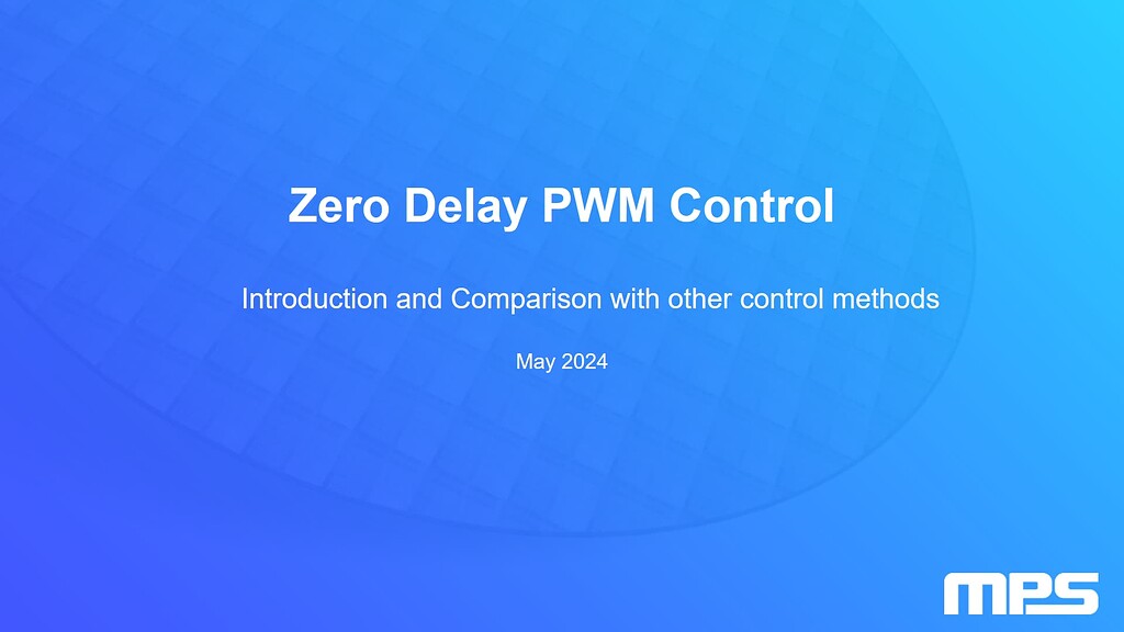 【EMI研讨会直播回放】ZDP控制方法介绍及与其他控制方法的比较 - 资源中心 - MPS技术论坛