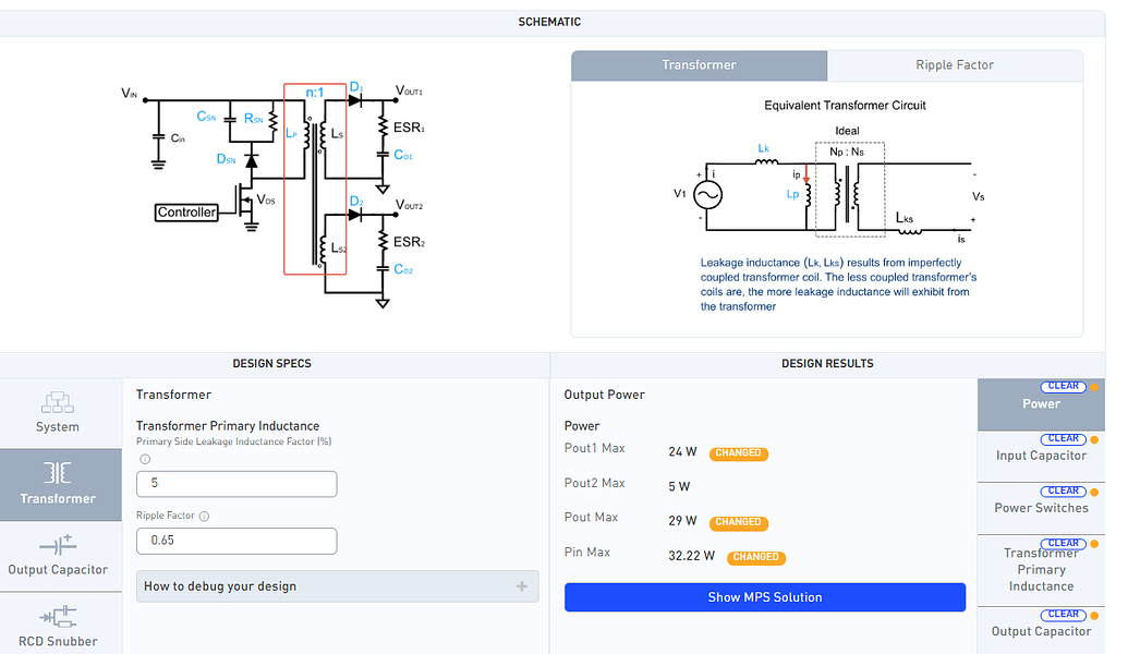 【MPS设计工具体验分享】flyback反激式开关电源设计 - 仿真工具和GUI - MPS技术论坛