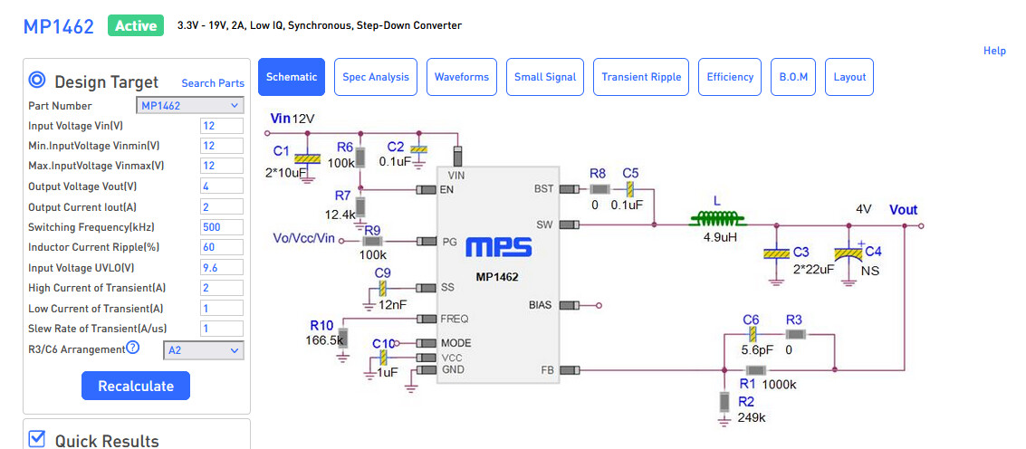 【MPS探索营+第二站】+MPS在线设计DCDC - 电池管理 - MPS技术论坛