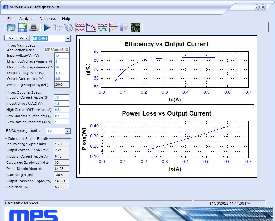 【MPS探索营+第二站】MPS DC/DC Designer windows版使用感受 - 电池管理 - MPS技术论坛